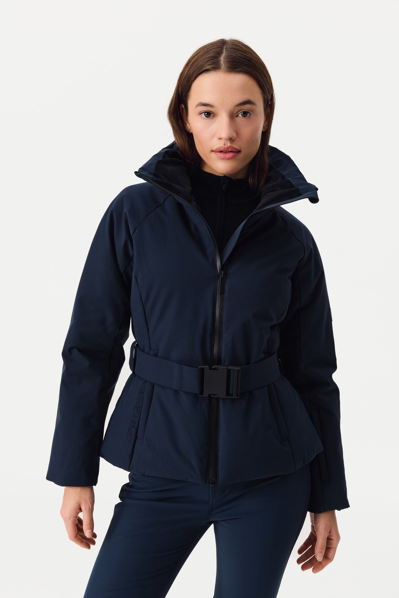 Aksel Gresvig - Elvit Ski Jacket with Belt Women, Total Eclipse Blue